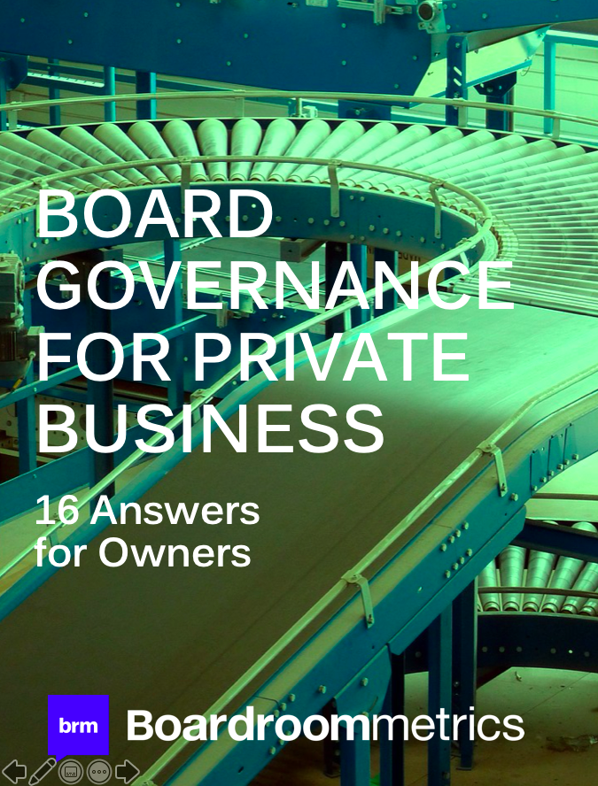 Corporate Governance for Private Business | Boardroom Metrics